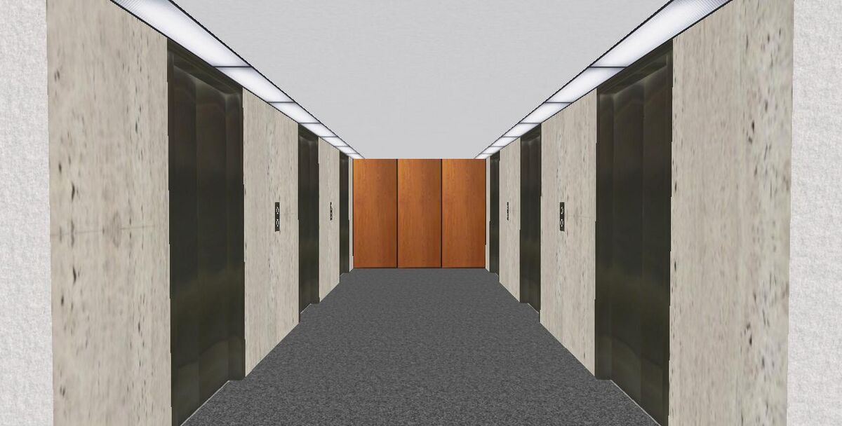 File:WTC - Local Elevators Lobby.jpg - Skyscraper Wiki